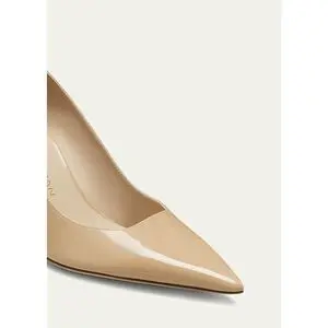 STUART WEITZMAN Patent Leather Stiletto Pumps - Beige