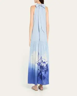 Kobi Halperin Daelia Floral Halter Maxi Dress