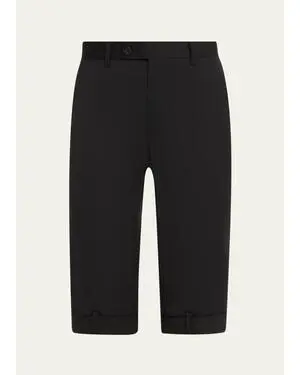 HODAKOVA Upside-down Trompe L'oeil Bermuda Shorts - Black