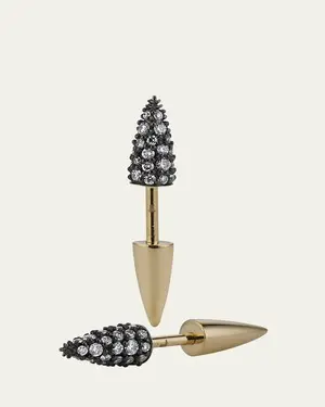 JV INSARDI JV INSARDI Diamond Spike Earrings - Multi