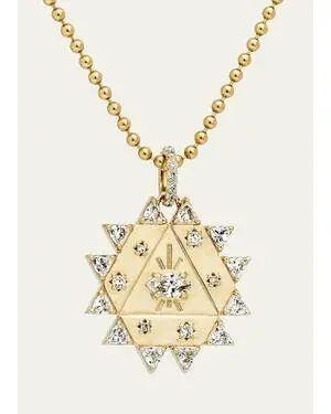 DARA KAYE Alchemy Mega Sun Transformation Pendant Necklace - Yellow