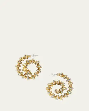 PEARL OCTOPUSS.Y Spiral Hoop Earrings - Gold