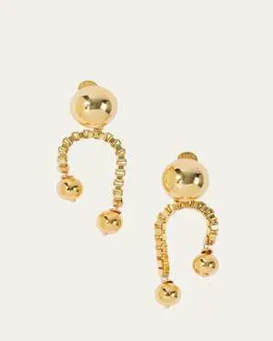 PEARL OCTOPUSS.Y Solar Stud Dangle Earrings - Gold