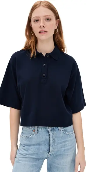 Women's Navy Polo Shirts