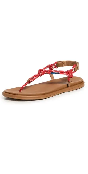 Sperry Isla T-Bar Sandals Red