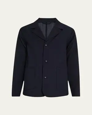 Officine Générale Sycamore Wool Blazer - Dark Navy