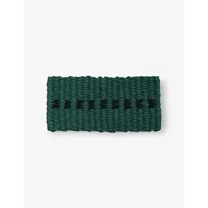 HAY Dot Coco Door Mat Dark Green And Black