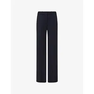 JOSEPH Tailoring Soft-flare Stretch-wool Trousers