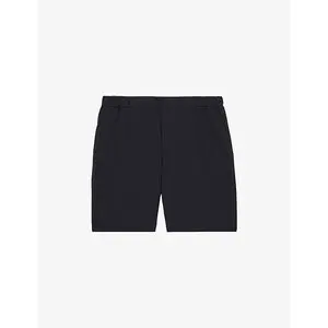REISS Stretch-woven Chino Shorts - Navy