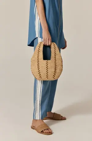 Helen Kaminski Aquarius Raffia Hobo Bag - Natural/nutshell