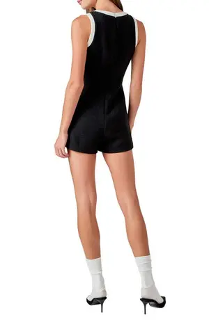 Endless Rose Contrast Trim Romper