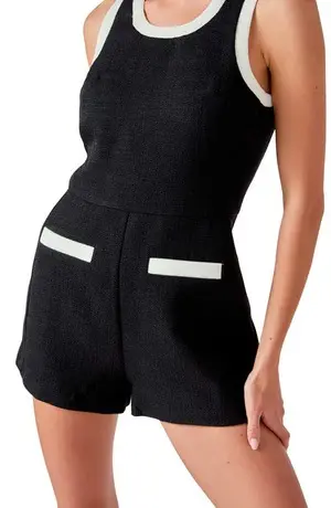 Endless Rose Contrast Trim Romper