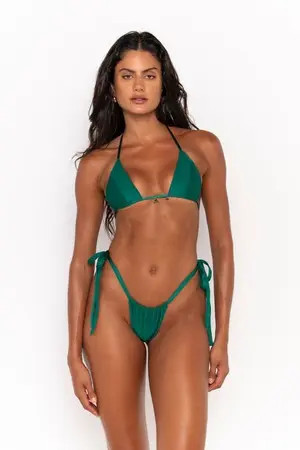 FAE FAE Honey Triangle Bikini Top Forest