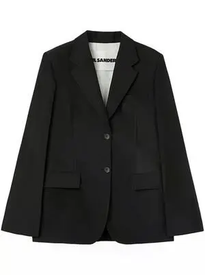 JIL SANDER Single-breasted Crepe Blazer