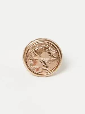 Max Mara Metal Signet Ring - Gold