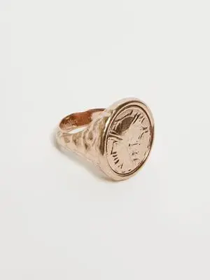 Max Mara Metal Signet Ring