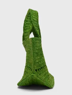 Maje Raffia Mini Shopper