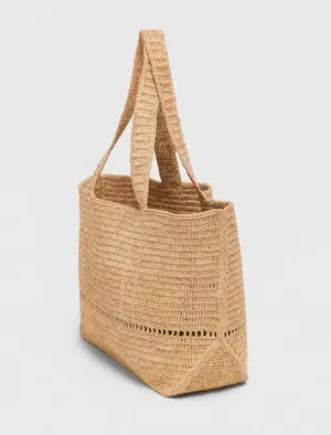 Maje Raffia Tote Bag