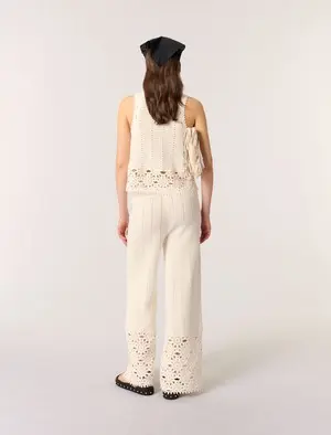 Maje Crochet Vest Top