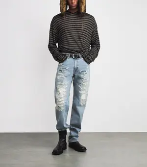 424 Distressed Loose Jeans