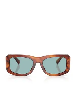 Dolce & Gabbana Oversized Rectangle Sunglasses - Brown