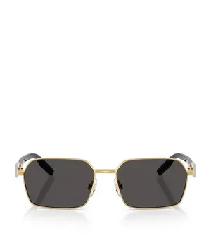 Dolce & Gabbana Wire-frame Sunglasses - Gold