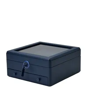 Wolf Earth Watch Box With Glass Lid