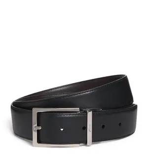 Brioni Leather Belt - Black