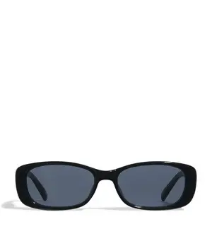 Le Specs Rectangle Frame Sunglasses - Black