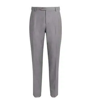 Brioni Wool Straight Journey Trousers