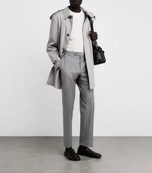 Brioni Wool Straight Journey Trousers