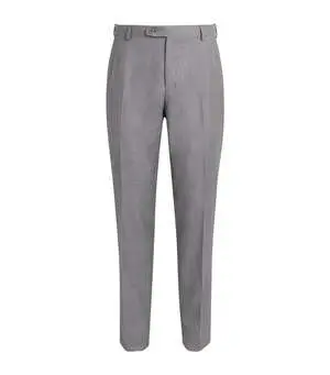 Brioni Wool Straight Journey Trousers - Grey