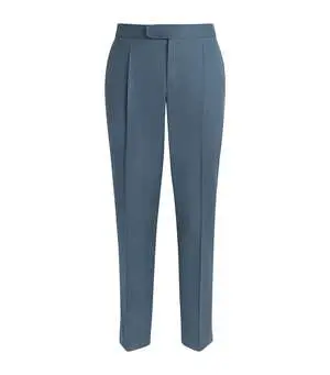 Brioni Wool Melbourne Trousers - Grey