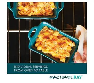 RACHAEL RAY Ceramics Rectangular Au Gratin 2-pi Ece Set