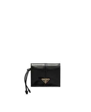 Prada Small Leather Wallet - Black