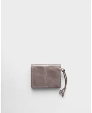 Prada Small Leather Wallet - Grey
