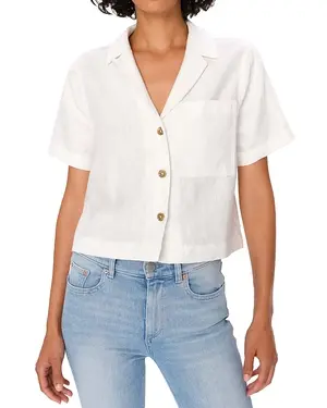 Women's Cropped Linen Shirts