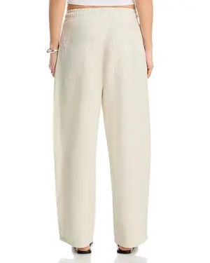 ASKK NY Cancun Wide Leg Linen Blend Trousers