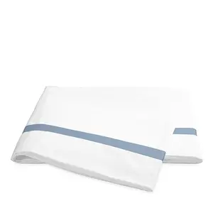 MATOUK Lowell Flat Sheet, Full/queen Hazy Blue
