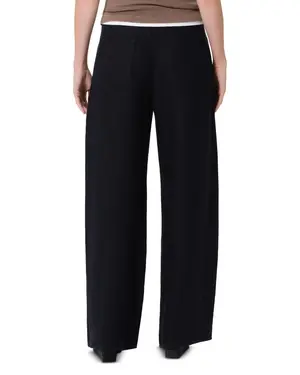 Citizens Of Humanity Brynn Drawstring Linen Trousers - True Navy