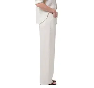 Citizens Of Humanity Brynn Drawstring Linen Trousers - Vanilla