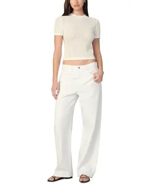 Joe's Jeans The Crochet Baby Tee - Ecru