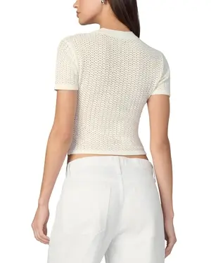 Joe's Jeans The Crochet Baby Tee - Ecru
