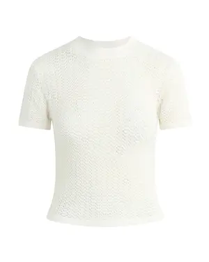 Joe's Jeans The Crochet Baby Tee - Ecru
