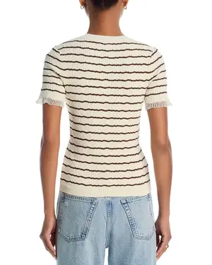 Rag & Bone Chiara Striped Sweater - Ivory