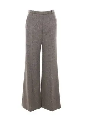 Loro Piana Wide Leg Trousers - Natural Dark Brown