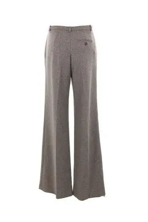 Loro Piana Wide Leg Trousers - Natural Dark Brown