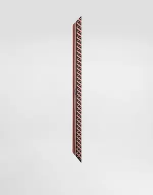 Dolce & Gabbana Twill Headscarf With Dg Logo - Print