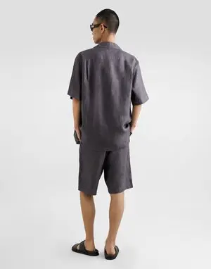 Dolce & Gabbana Hawaii Linen Canvas Shirt - Grey