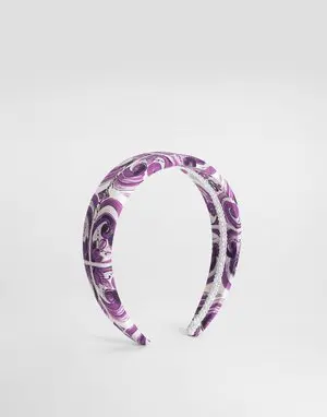 Dolce & Gabbana Majolica-print Headband - Multicolor